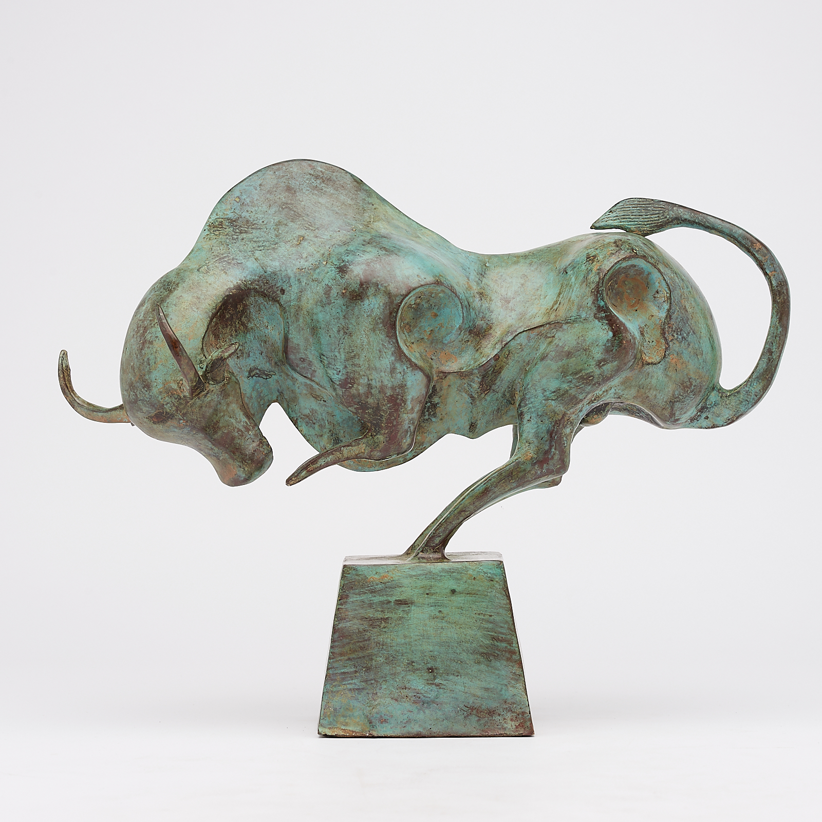 Patinated Cubist Bull by Sooka Interior - Sustainable Luxury